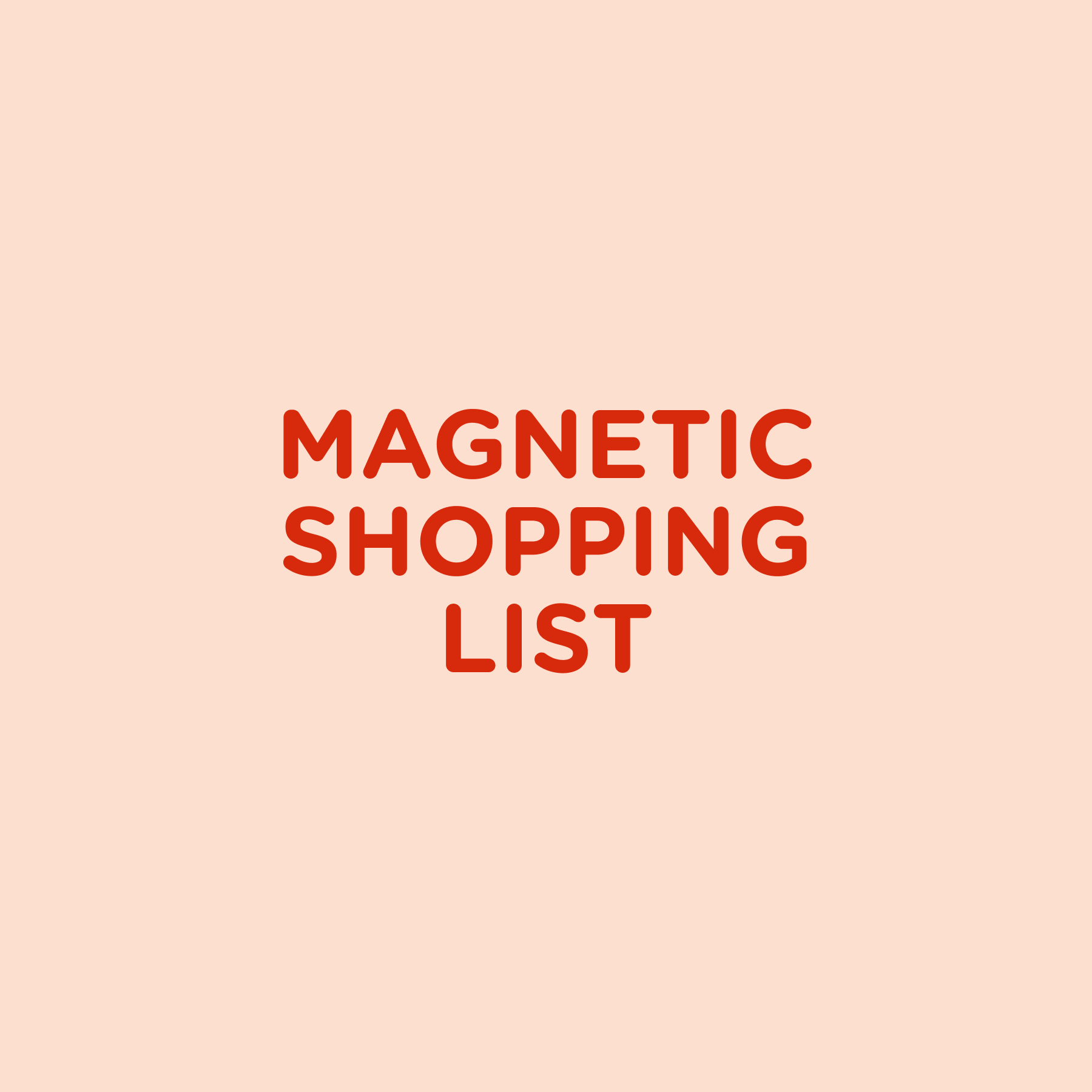 Magnetic Shopping List – GIC Bookcovers Online
