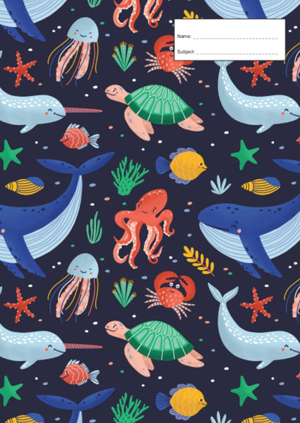 Book Cover - A4 - Underwater World – GIC Bookcovers Online