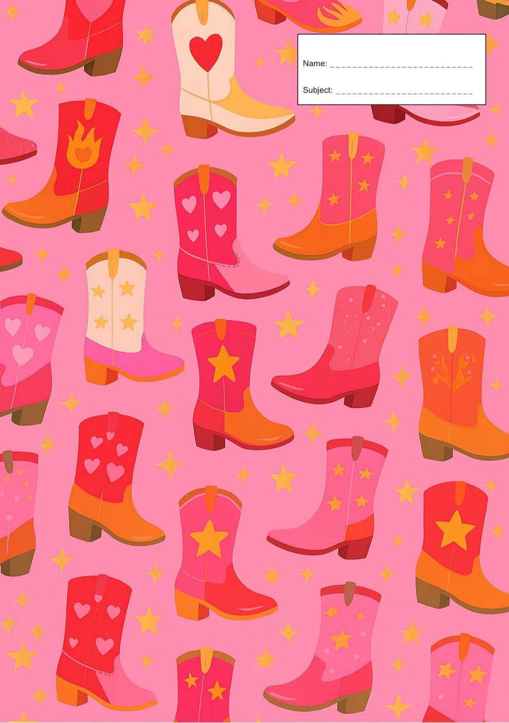 Book Cover - A4 - Boot Skootin' – GIC Bookcovers Online